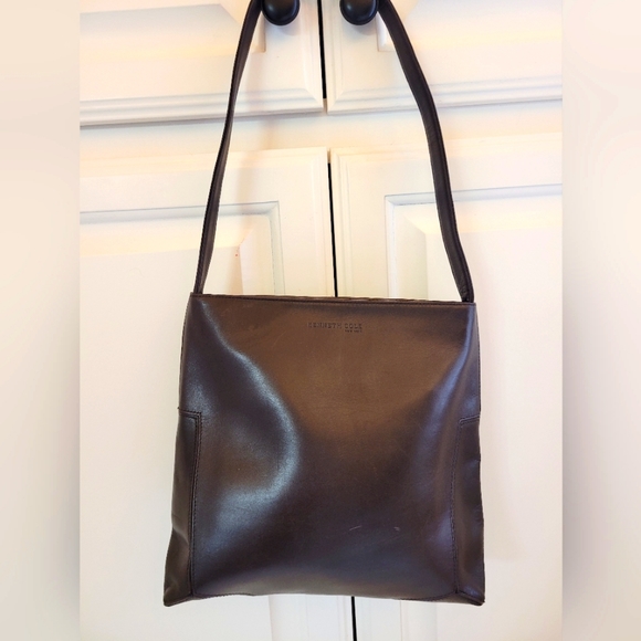 Kenneth Cole New York | Bags | Kenneth Cole Brown Leather Shoulder Bag ...